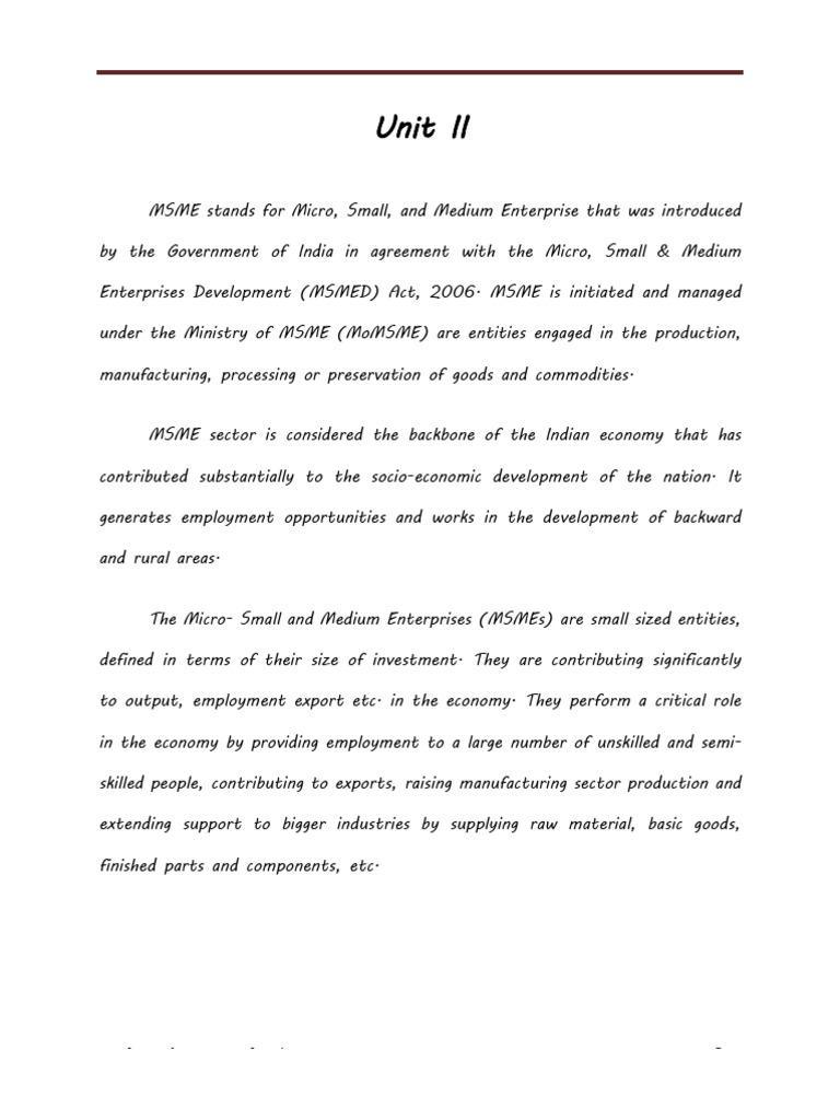 TYBCA ED Chapter Two | PDF | Entrepreneurship | Small And Medium Sized Enterprises