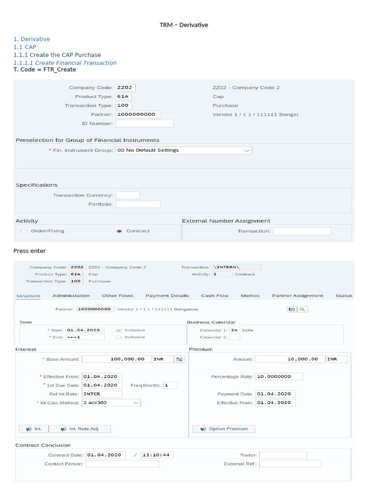 Derivative - CAPS | PDF