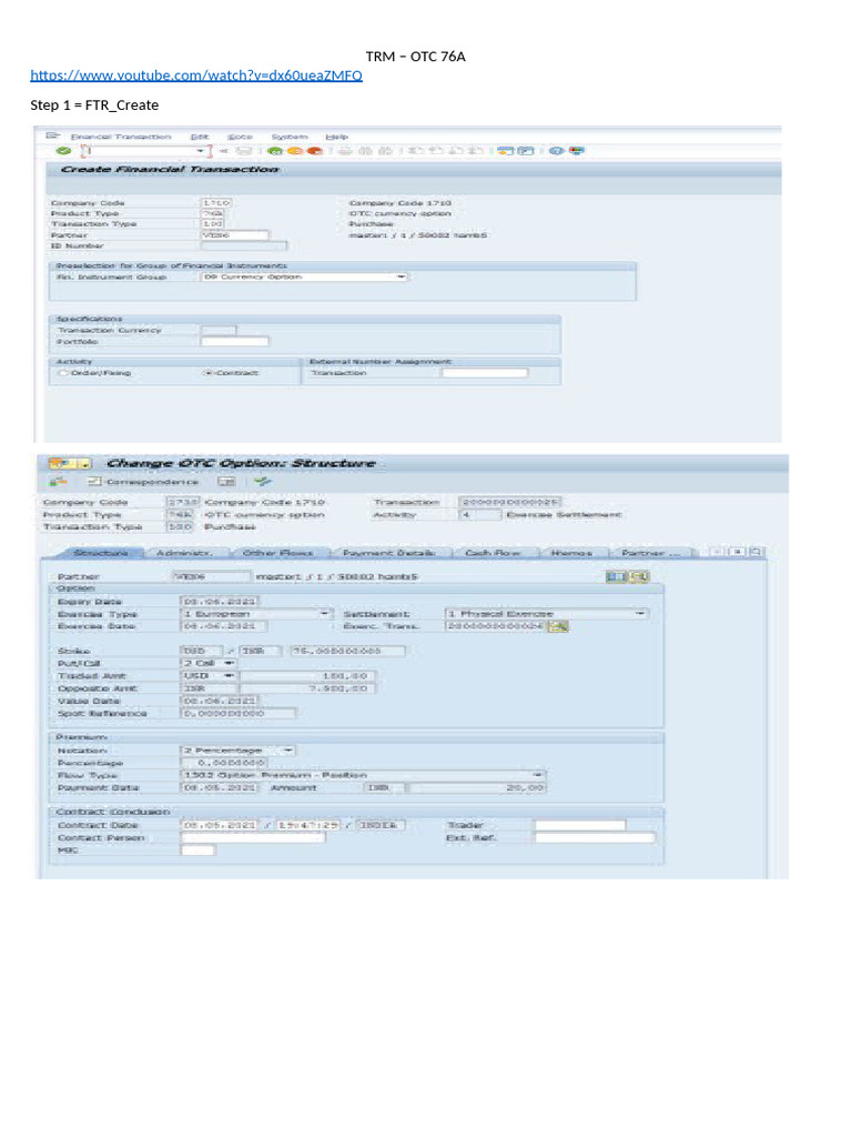 TRM OTC 76A Step-by-Step Guide | PDF