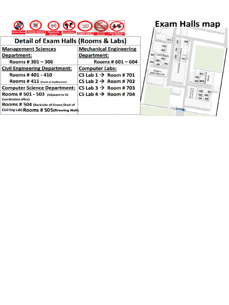 Rooms Map FA24 | PDF