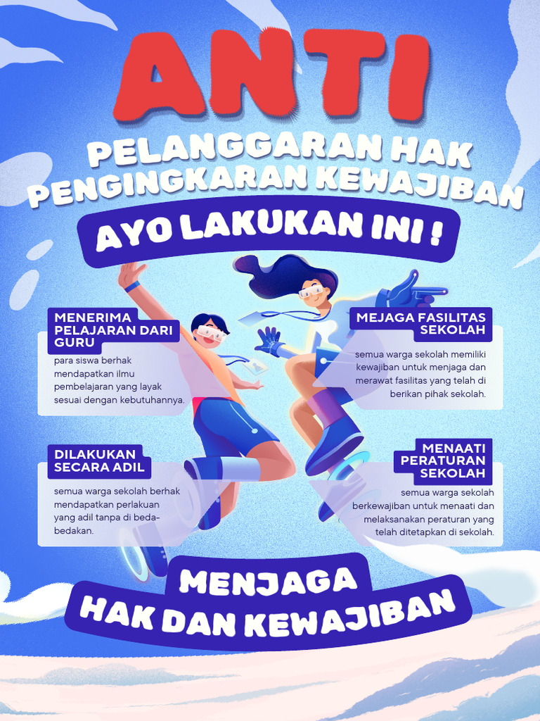 Poster Hak dan Kewajiban di Sekolah | PDF