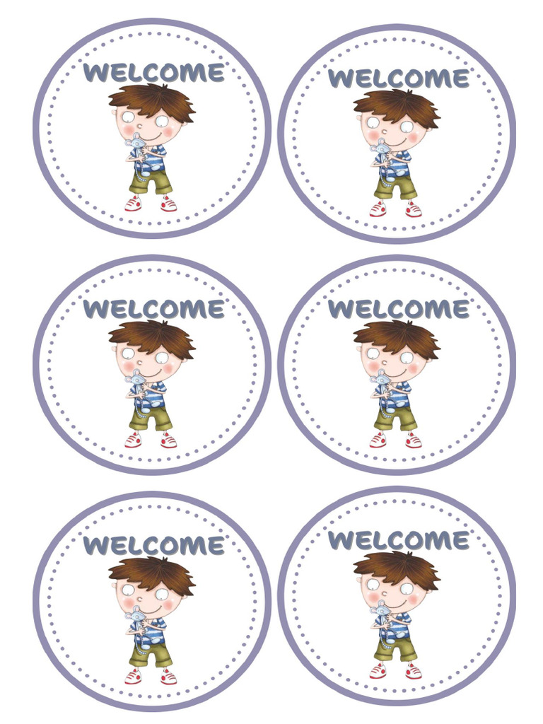 Welcome Cards Kinder | PDF