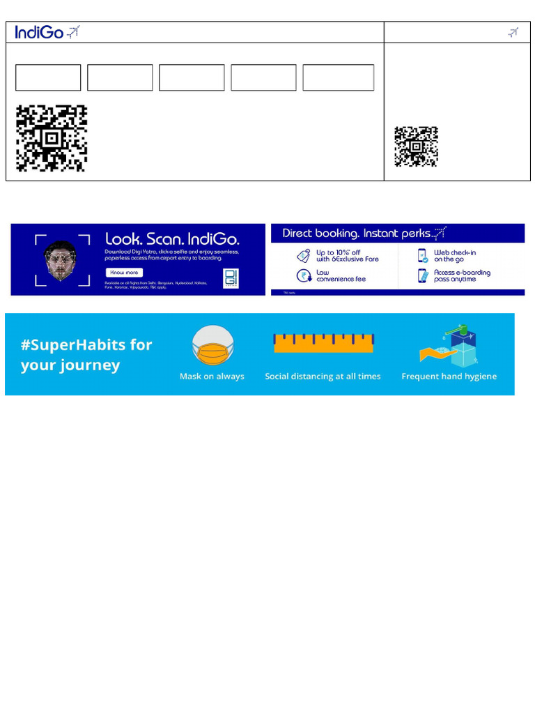 Hyd To Del Boarding Pass | PDF