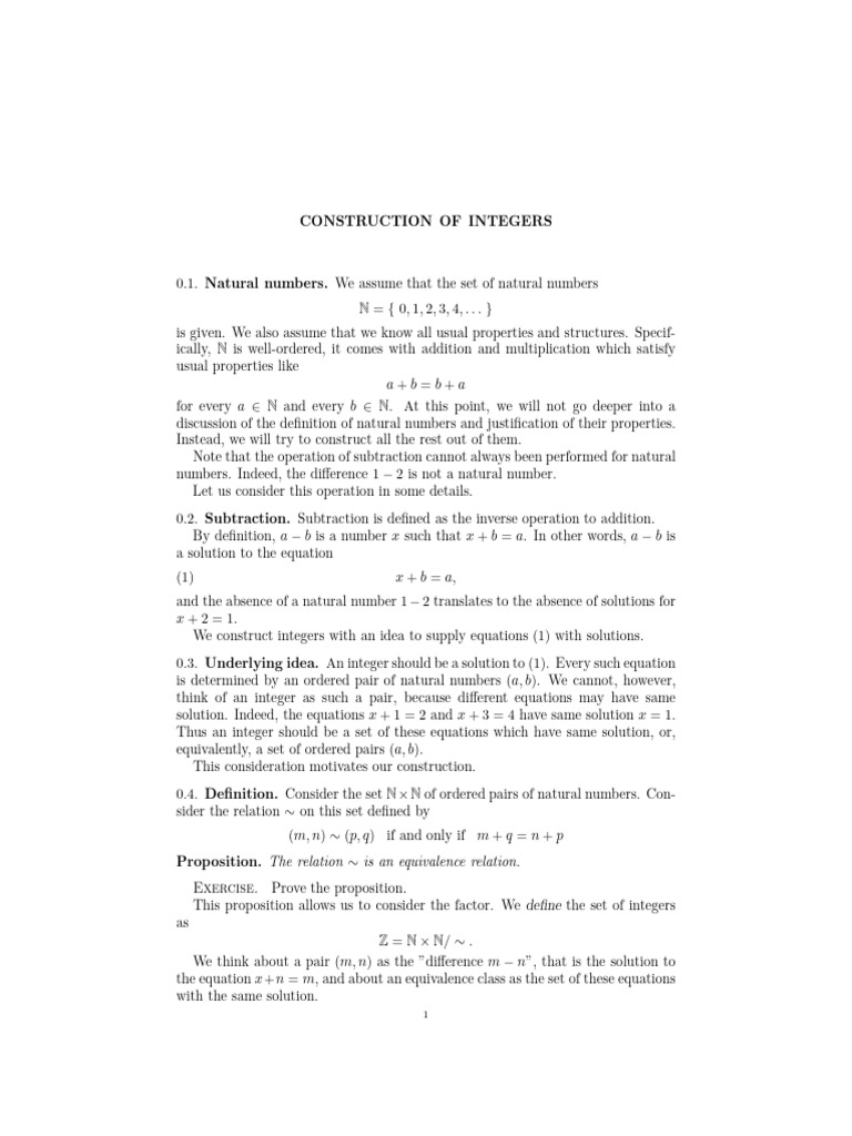 NZ | PDF | Natural Number | Integer