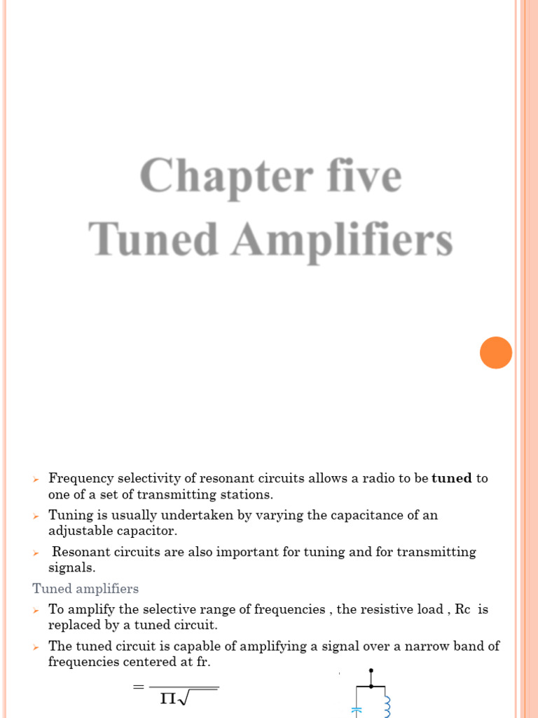 chapter 5 Electronics | PDF | Amplifier | Inductor
