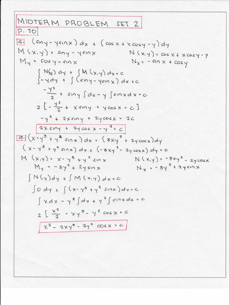 BARRERA - CE201 - Midterm - Problem Set 2 | PDF
