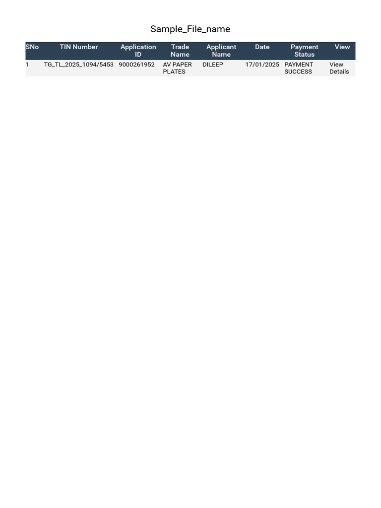 Sample File Name | PDF