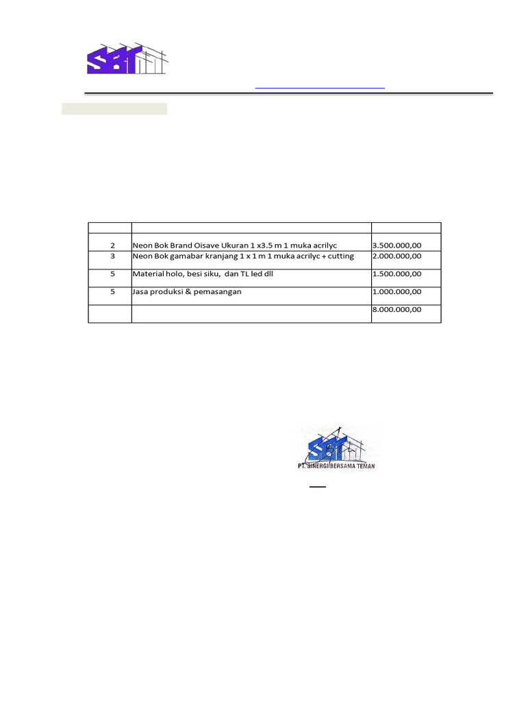 Penawaran Reklame SHOP SIGN Oi SAVE | PDF