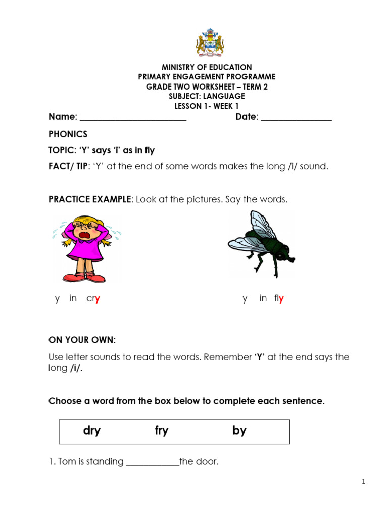 Grade 2 Language Arts Worksheets | PDF | Subject (Grammar) | Phonics