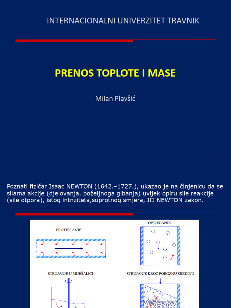 Prenos Toplote I Mase, Pred BR, 2 U Aprilu - 158468 | PDF