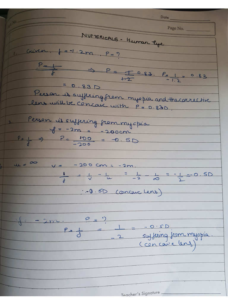 Saumya Physics Numerical Worksheet | PDF