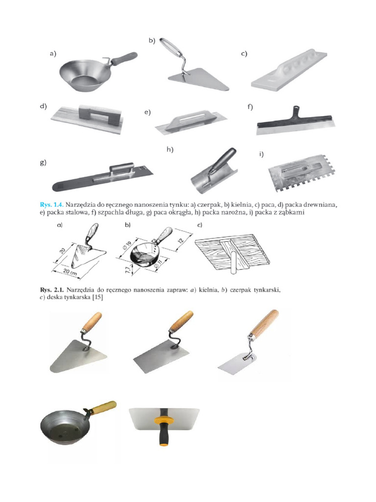 narzedzia do recznego tynkowania | PDF