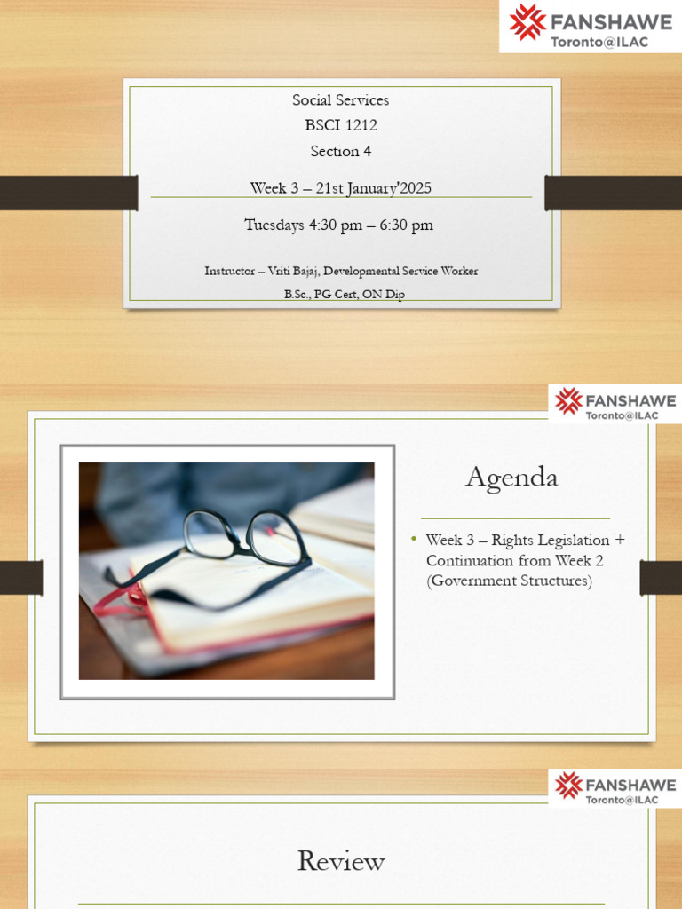 Week 3 Rights Legislation BSCI 1212 Section 4 W25 | PDF | Discrimination | Harassment