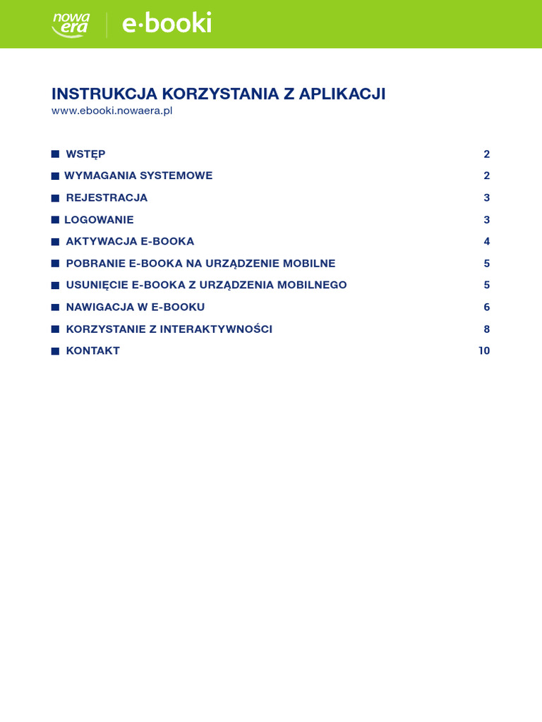 Nowa Era Ebooki SP Jak Korzystac | PDF