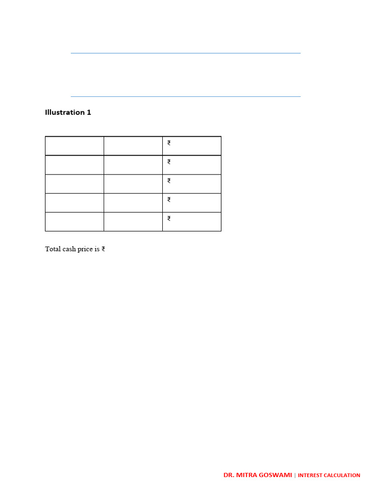 HP System Interest Calculation Numerical Illustrations | PDF | Interest ...