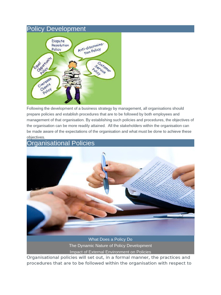 Policy Development MANAGEMENT | PDF | Swot Analysis | Policy