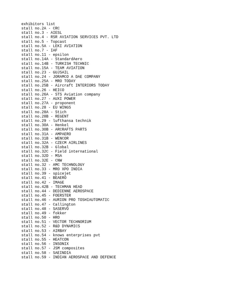 Mro Xpo Details | PDF