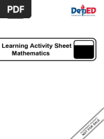 Q3 - WS - Mathematics 4 - Lesson 6 - Week 6 | PDF | Curriculum