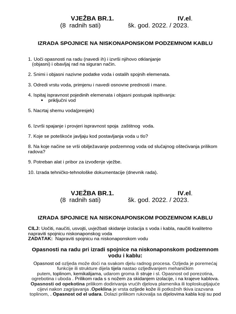 Vje - br.1 Praksa 4. God | PDF