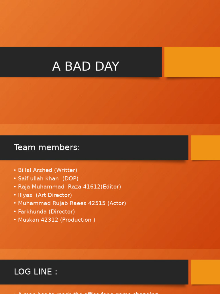 A Bad Day | PDF