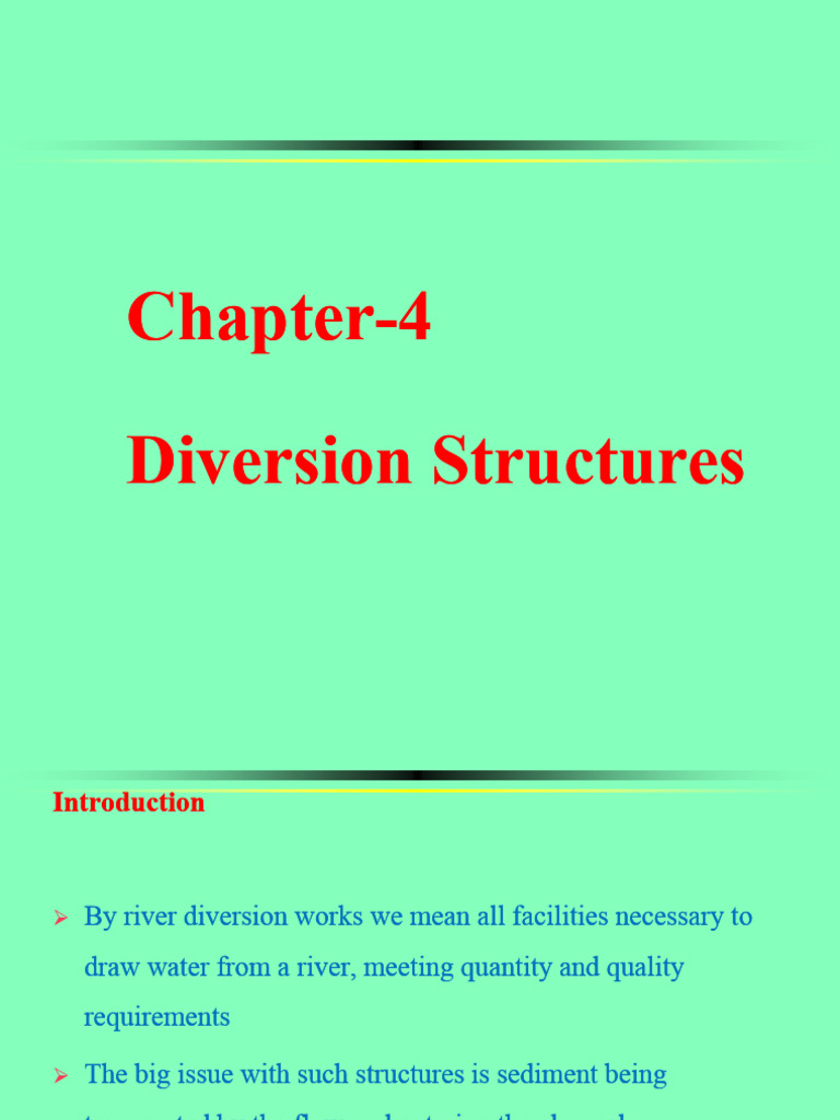 Chapter-4-Barrage and Wier-Revised | PDF | Dam | Spillway