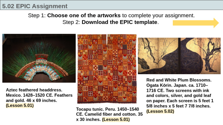 EPIC Art Assignment Guidelines | PDF