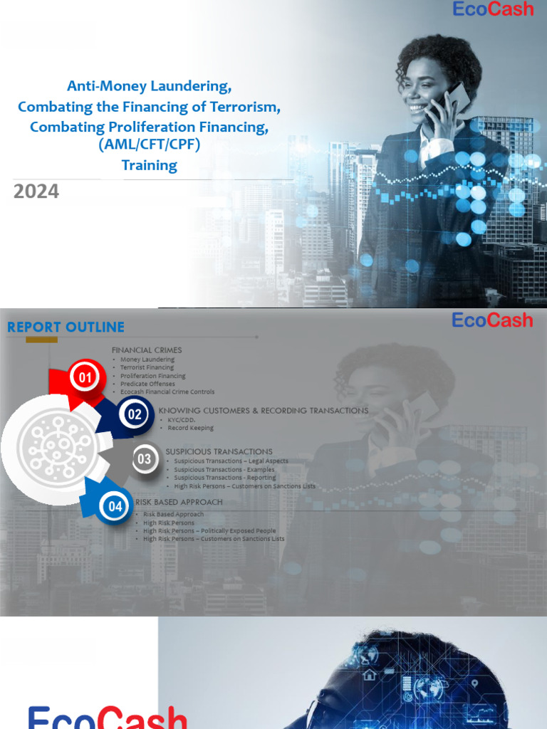 Ecocash (PVT) Limited - AML-CFT-CPF Training 2024 | PDF | Money ...
