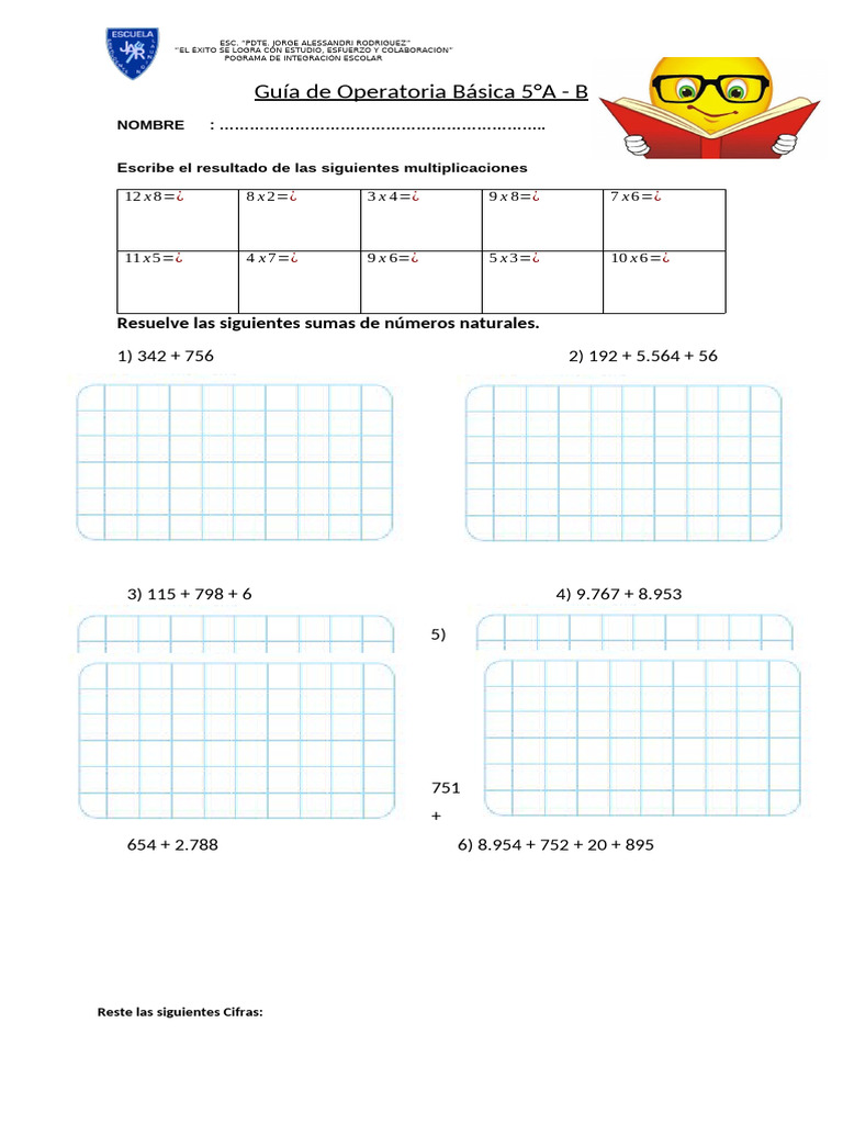 Guía de Operatoria Básica 5 AB | PDF