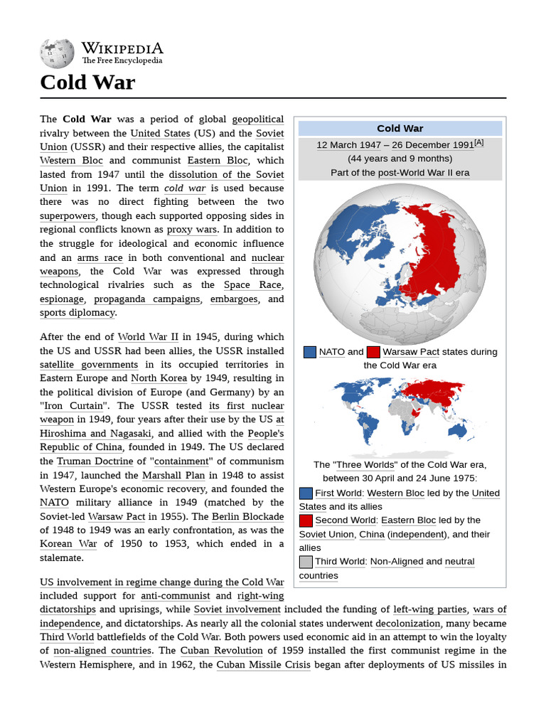 Cold_War | PDF | Cold War | Containment
