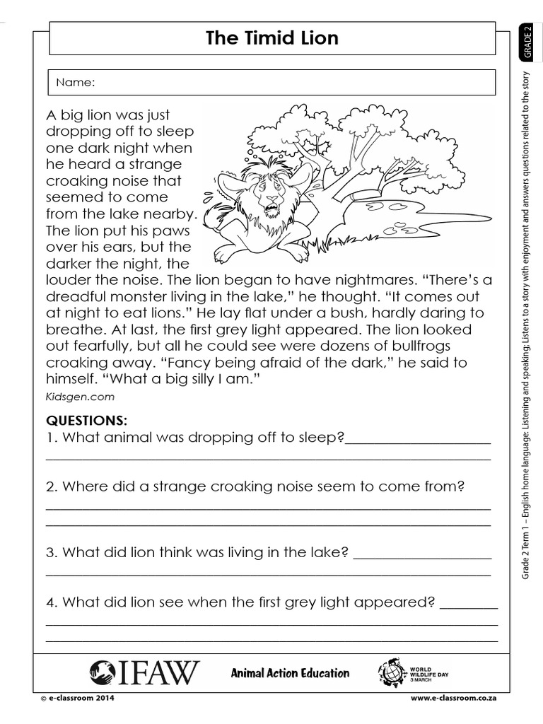 Grade 2 English Listening Activity | PDF