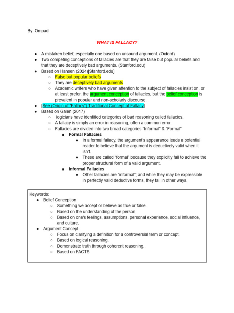 Understanding Weak Analogy Fallacy | PDF | Fallacy | Argument