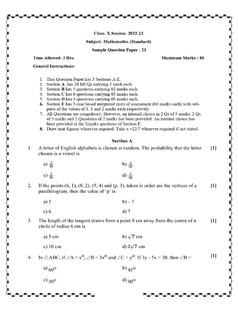 Maths Standard 21 | PDF