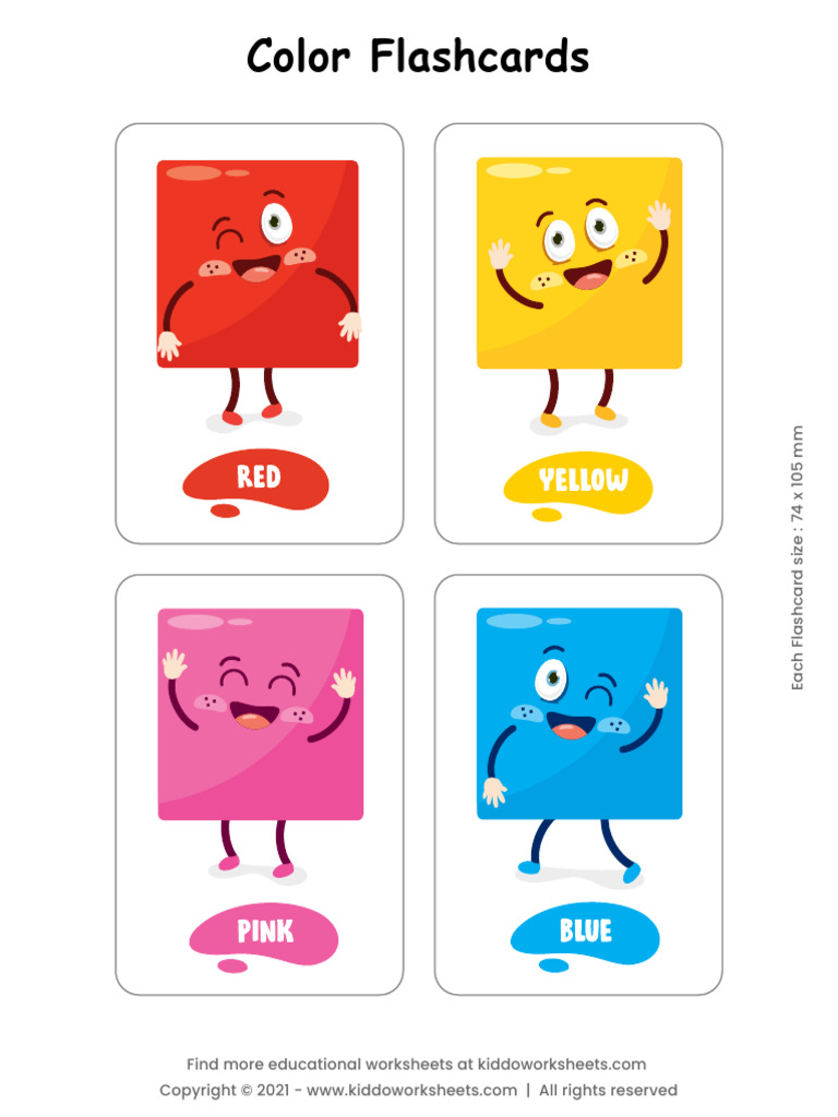 Colors Flashcards | PDF