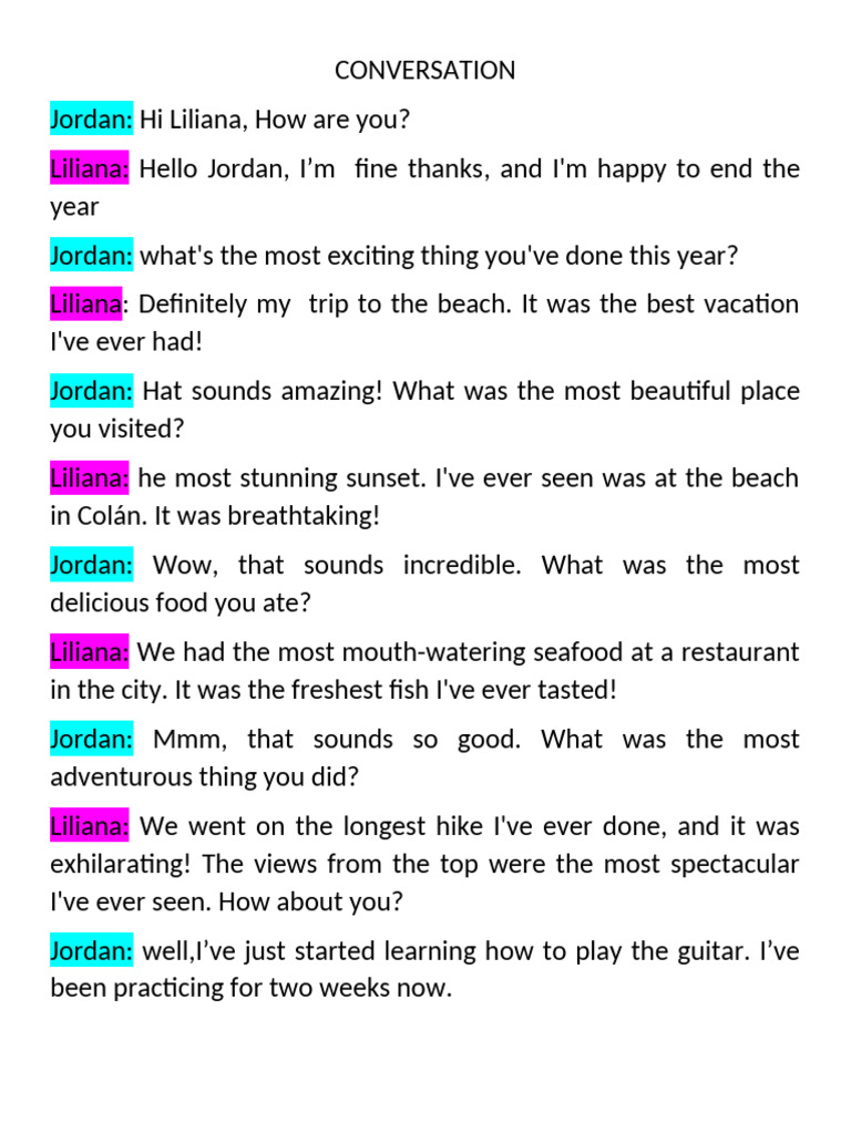 Conversation | PDF
