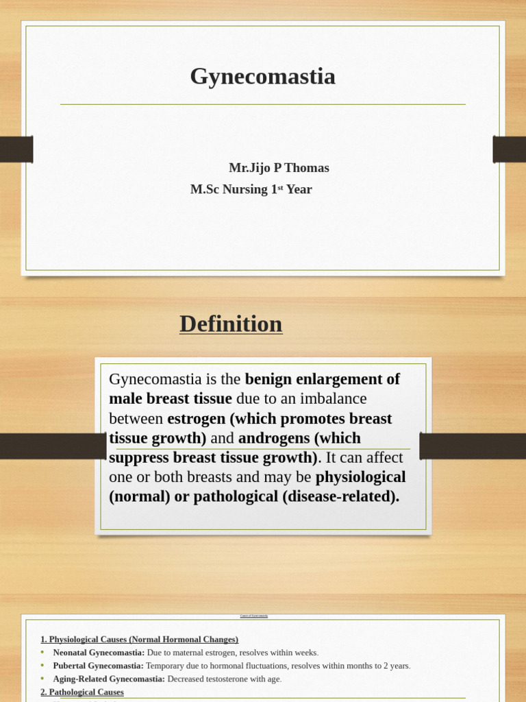 Gynecomastia | PDF | Medical Specialties | Endocrine System