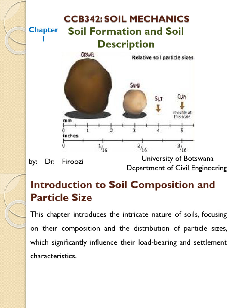 Soil Composition and Particle Size Analysis | PDF | Rock (Geology) | Soil