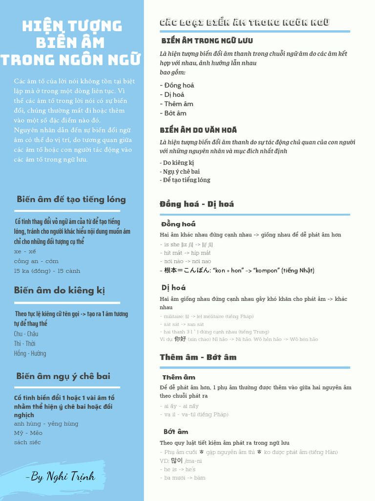 Biến đổi ngữ âm C2_DLNN | PDF