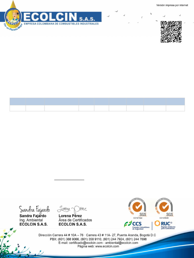 CERT9316 | PDF | Residuos | Reciclaje