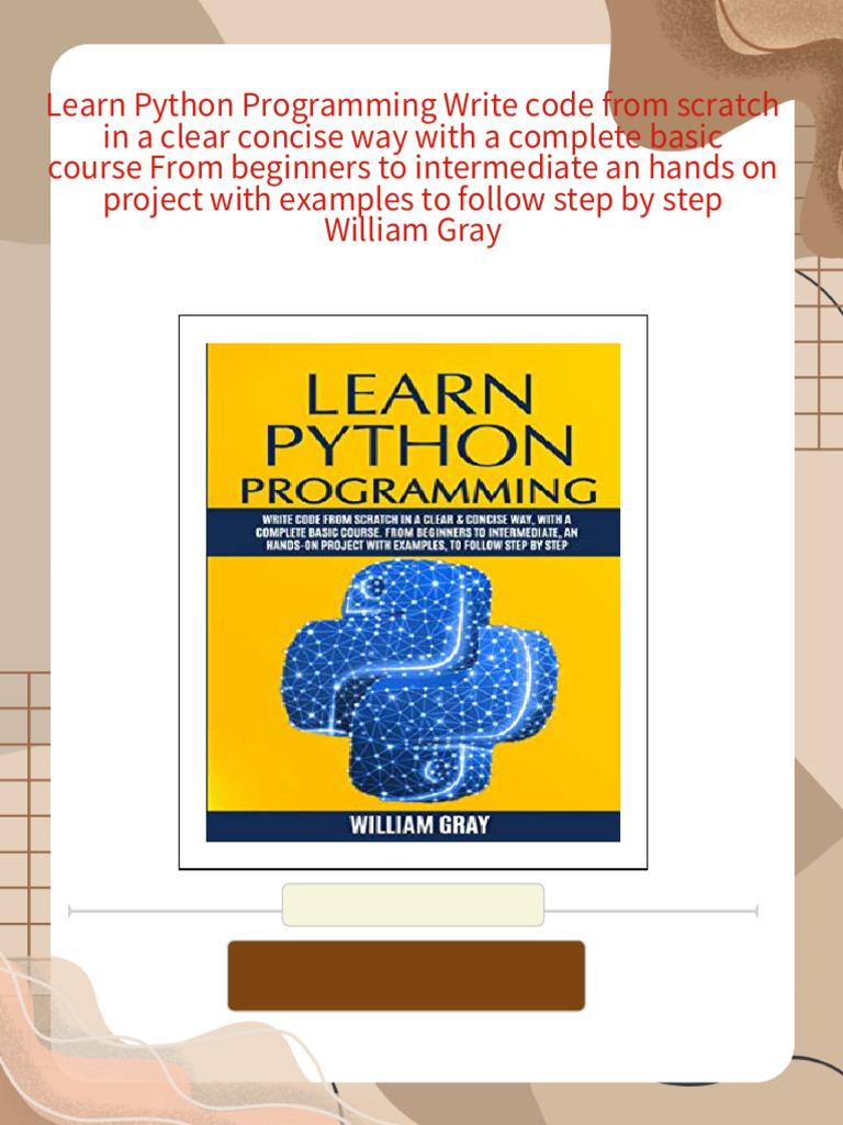 Learn Python Programming Write Code From Scratch In A Clear Concise Way