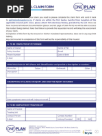 Dotsure Veterinary Claim Form 20210714 | PDF | Insurance