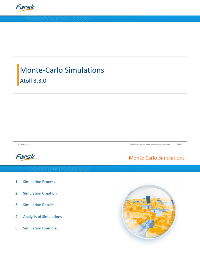 Atoll 3.3.0 MonteCarlo Simulations | PDF | Monte Carlo Method | Simulation