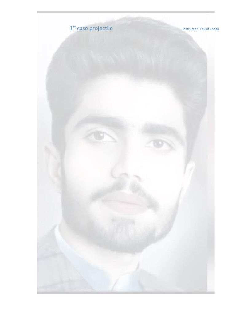 1st Case Projectile Instructor | PDF