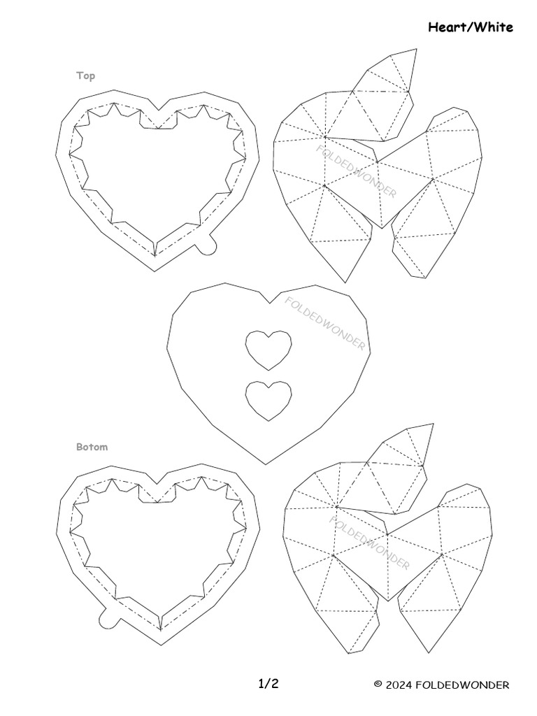 Heart Shaped - FOLDEDWONDER | PDF