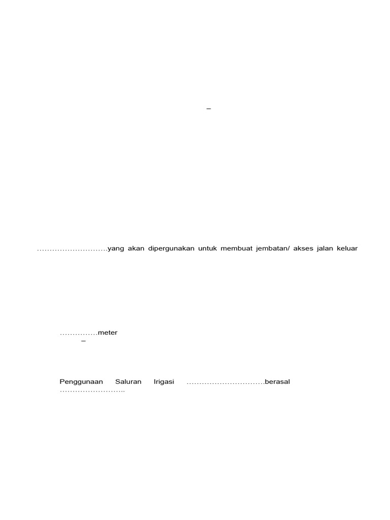 Rekomendasi Penutupan Saluran Irigasi | PDF