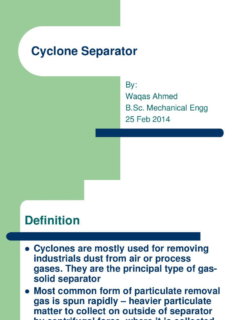 Cyclone Separator 32095112 | PDF