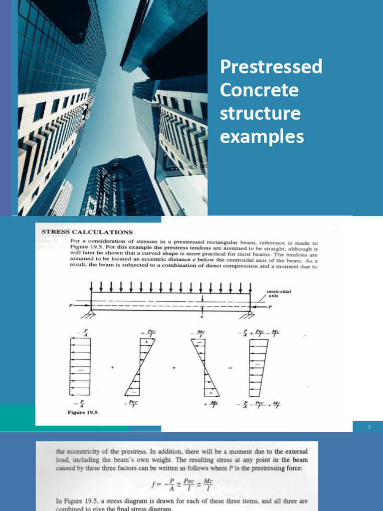 Prestressed Concrete Structure Examples | PDF