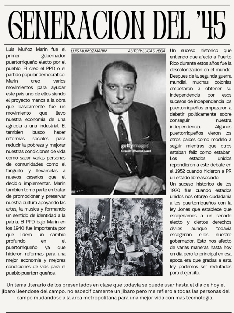 Generacion Del '45 | PDF | Puerto Rico