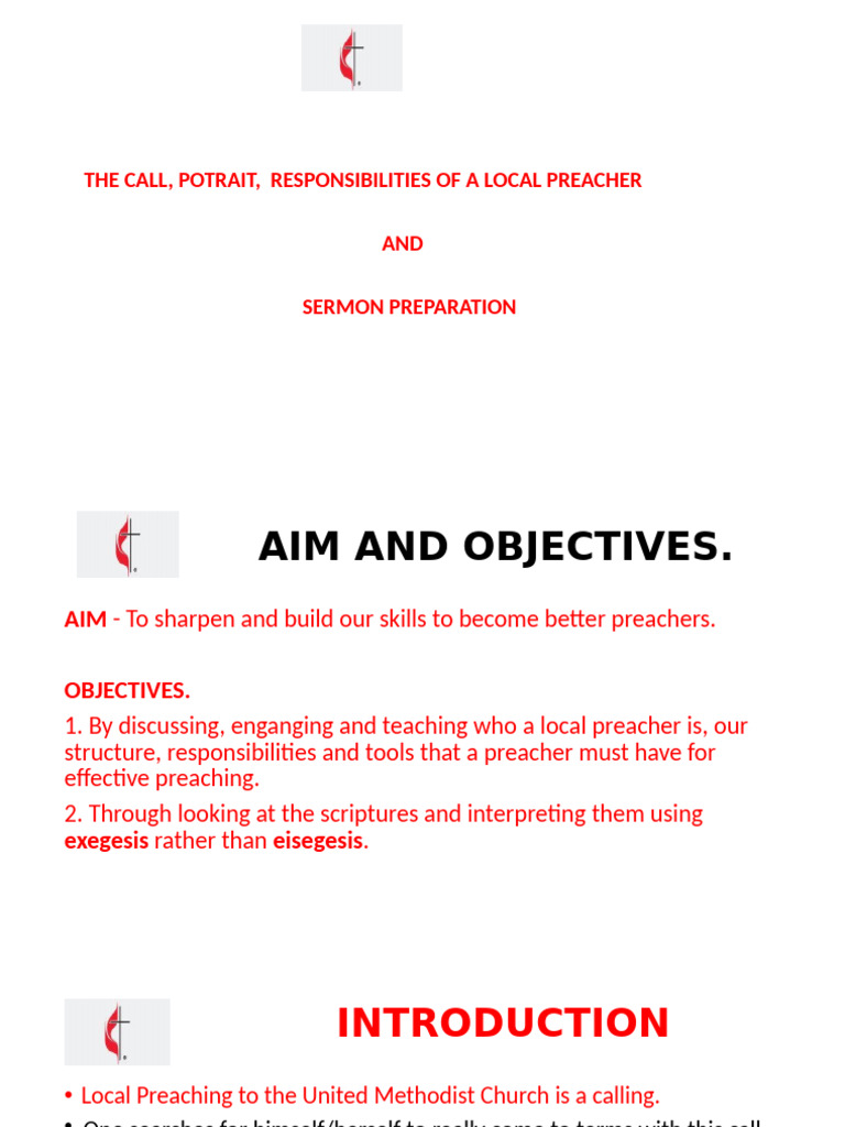 Local Preachers' Roles and Responsibilities | PDF | Sermon | United ...