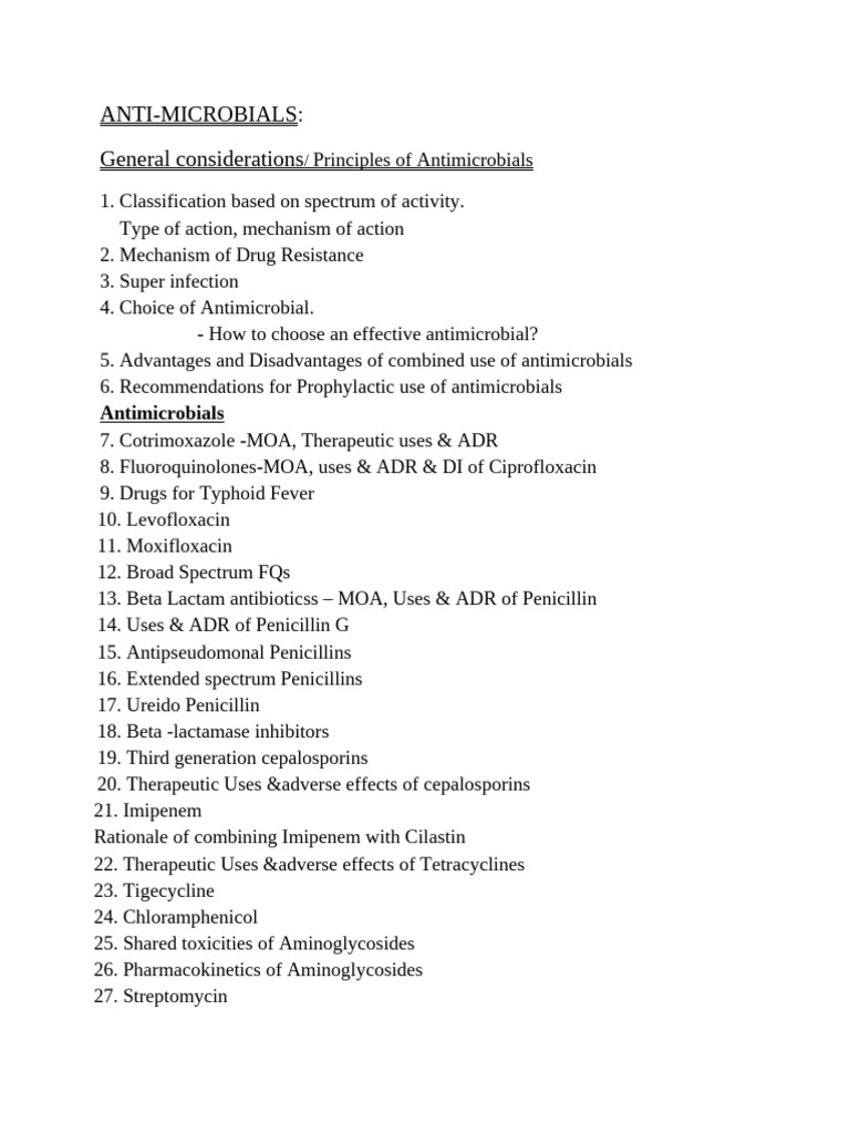 Antimicrobials | PDF