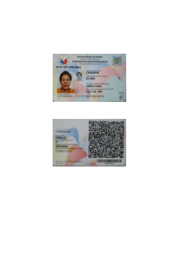 Valid - ID Ni Mother | PDF